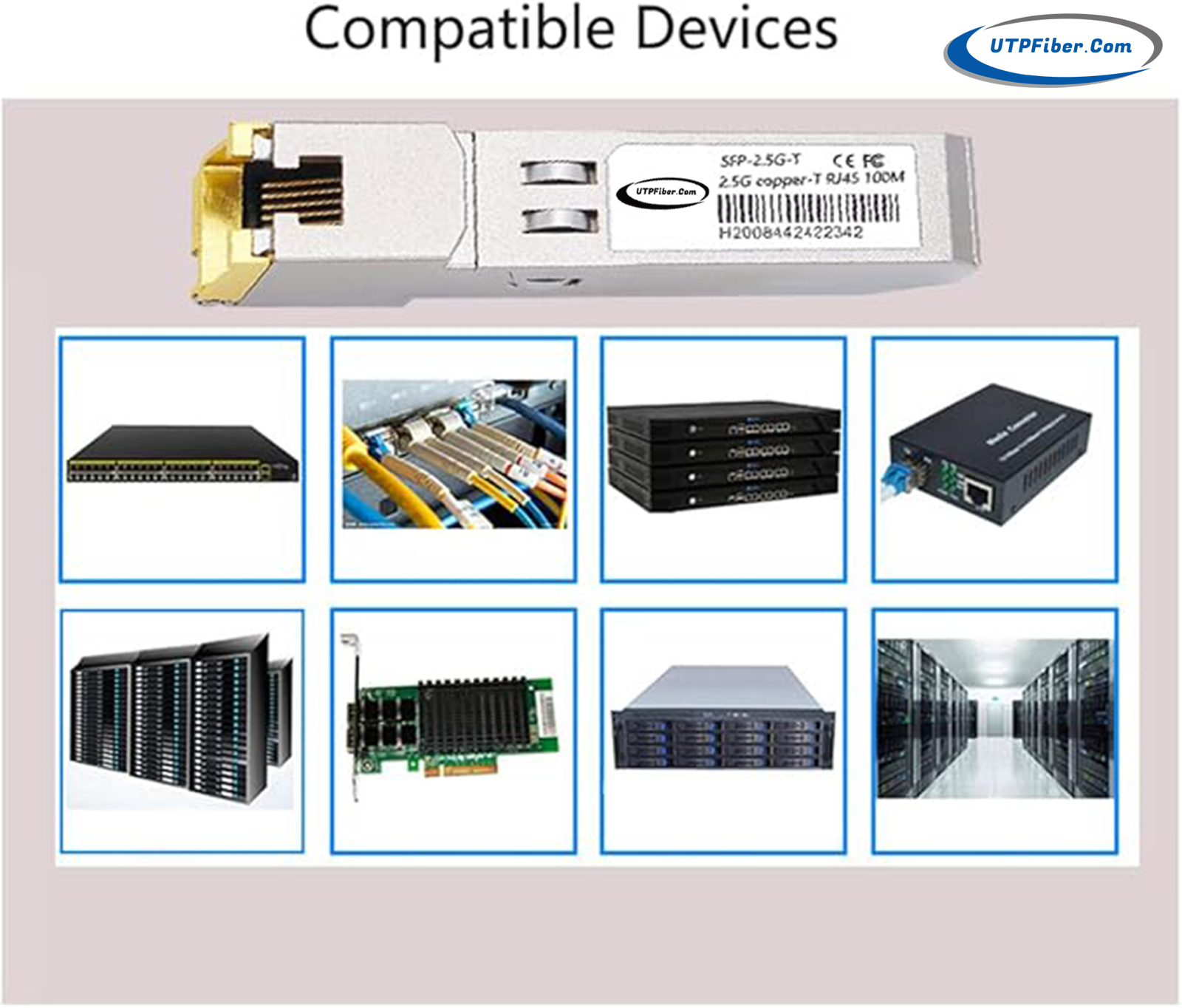 2.5G Copper SFP Transceiver - Shenzhen UTP Fiber Technology Co., Ltd.